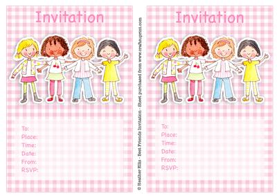 Best Friends Invitation - CUP527212_2041 | Craftsuprint