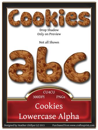 Cookies Lowercase Alphabet - CUP409691_1885 | Craftsuprint