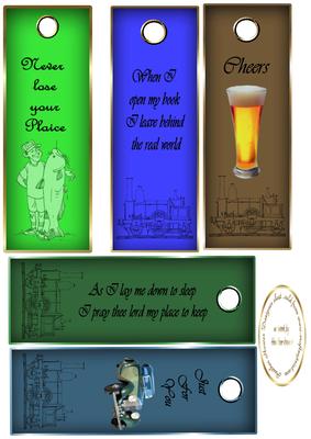 Male Bookmarks Various - CUP117951_107 | Craftsuprint