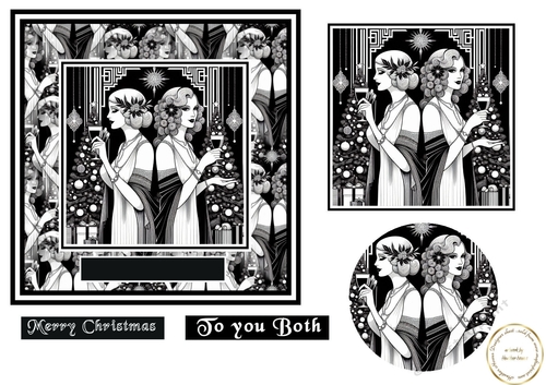 art deco Christmas - CUP1337103_107 | Craftsuprint