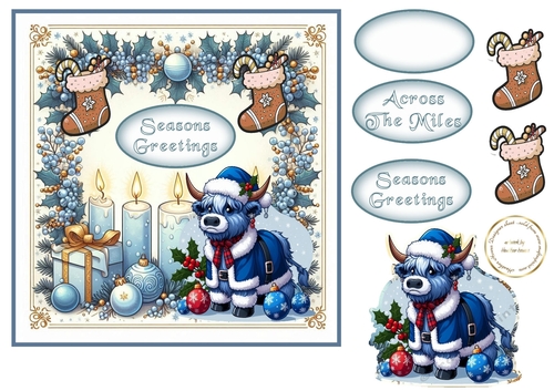 HIGHLAND COO CHRISTMAS - CUP1337290_107 | Craftsuprint