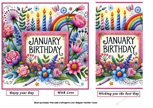 January Birthday - CUP1355716_107 | Craftsuprint