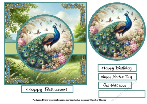 proud as a peacock - CUP1361241_107 | Craftsuprint