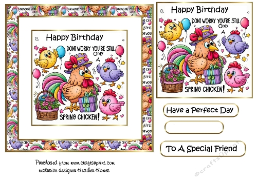 spring chicken i - CUP1381630_107 | Craftsuprint