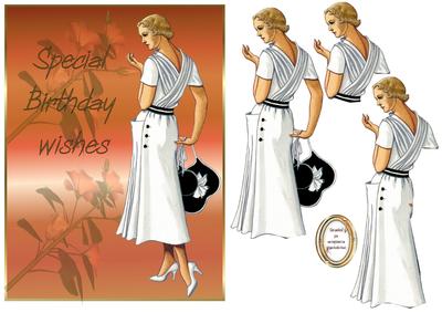 Classy Lady Floral Background - CUP147541_107 | Craftsuprint