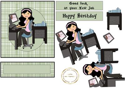 Computer Girl Birthday/newjob - CUP189431_107 | Craftsuprint