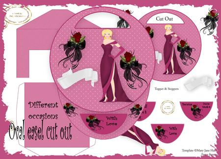 Oval Easel Cut Out Prom/birthday Other - CUP203284_107 | Craftsuprint