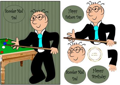 Fun Fathers Day Snooker Guy - CUP208320_107 | Craftsuprint