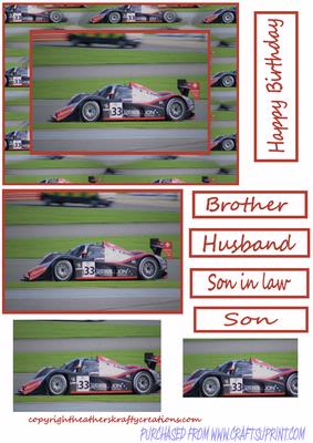 Racing Car Pyramid - CUP23295_107 | Craftsuprint