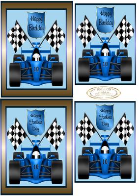 Racing Toppers Birthday/fathers Day - CUP397615_107 | Craftsuprint