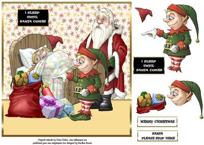 1 Sleep Until Santa Comes - CUP445125_107 | Craftsuprint