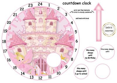 Countdown Clock Birthday Princes - CUP480347_107 | Craftsuprint