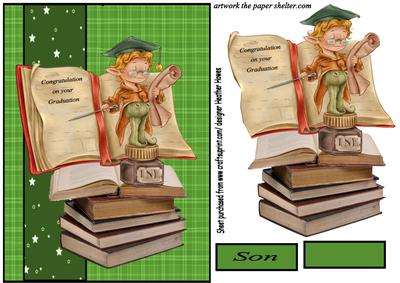 Graduation Elf - CUP490237_107 | Craftsuprint