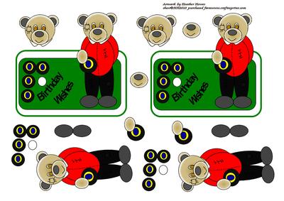 Scruffy Ted Bowls Birthday - CUP49758_107 | Craftsuprint