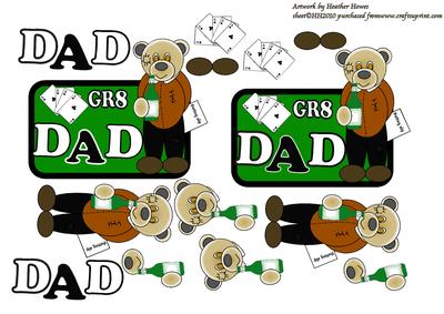 Scruffy Ted Gambling Dad - CUP49760_107 | Craftsuprint