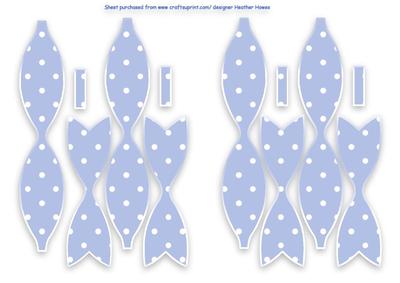 Pastel Blue Paper Bows - CUP514049_107 | Craftsuprint