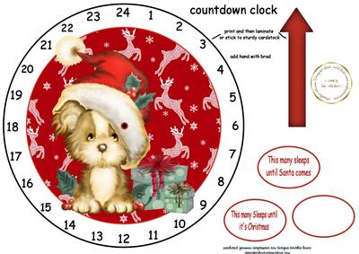Puppy Countdown to Christmas - CUP546002_107 | Craftsuprint