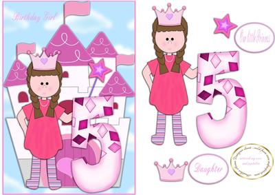 Birthday Princess 5 Year Old - CUP75997_107 | Craftsuprint