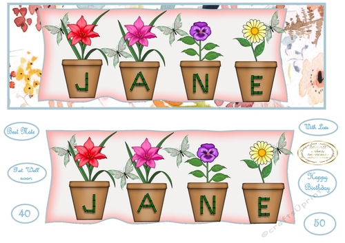 large dl pot plant names JANE - CUP777712_107 | Craftsuprint