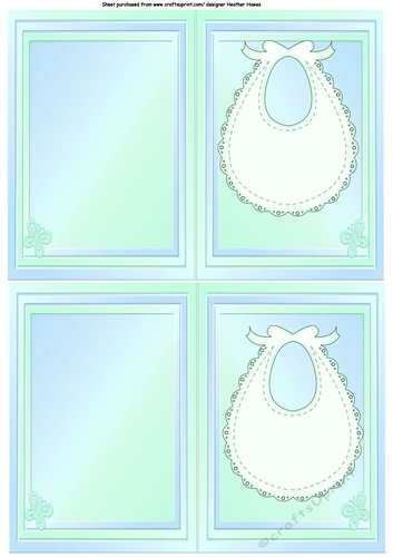 blank baby cards blue - CUP793375_107 | Craftsuprint