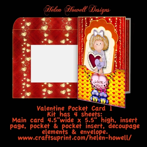 Valentine Pocket Card No. 1 - CUP1020253_37881 | Craftsuprint