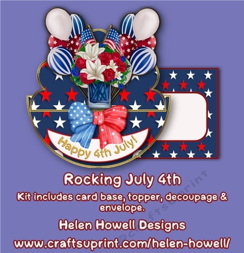 Rocking 4th July - Rocker Card - CUP1160066_37881 | Craftsuprint