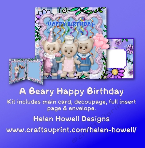Beary Happy Birthday - CUP1160509_37881 | Craftsuprint