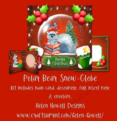 Polar Bear Snow Globe - CUP1180713_37881 | Craftsuprint