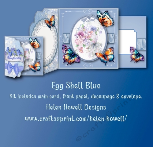 Egg Shell Blue, Multi Occasions Fold Back Card - CUP1200559_37881 ...