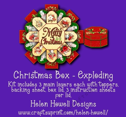 Christmas Box - Exploding - CUP1232610_37881 | Craftsuprint