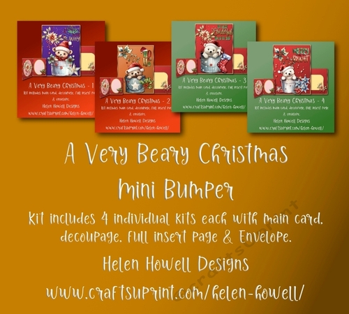 A Very Beary Christmas - Mini Bumper - CUP1249773_37881 | Craftsuprint