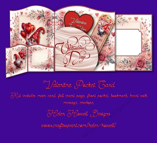 Valentine Pocket Card - CUP1276125_37881 | Craftsuprint