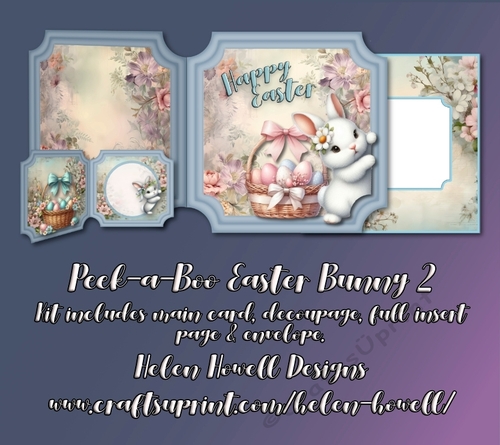 Peek-a-boo Easter Bunnies 2 - CUP1278317_37881 | Craftsuprint