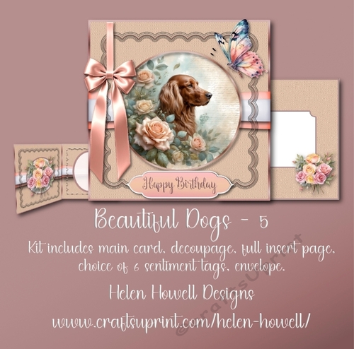 Beautiful Dogs 5 - Multi Occasions Card - CUP1303532_37881 | Craftsuprint