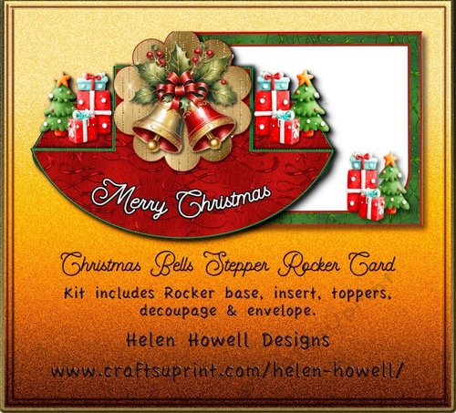 Christmas Bells Rocker Stepper Card - CUP1313563_37881 | Craftsuprint