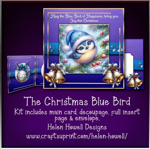The Christmas Blue Bird - CUP1353295_37881 | Craftsuprint