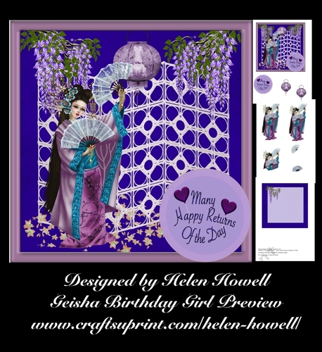 Geisha Birthday Girl - CUP841825_37881 | Craftsuprint