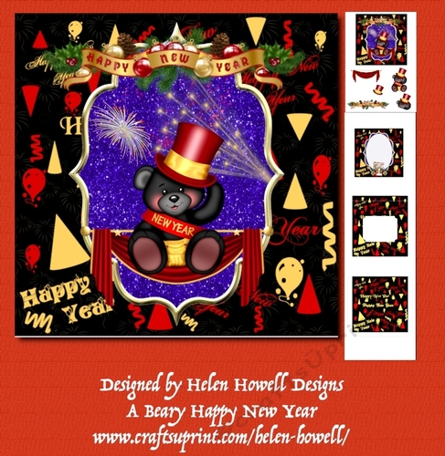 A Beary Happy New Year - CUP935611_37881 | Craftsuprint