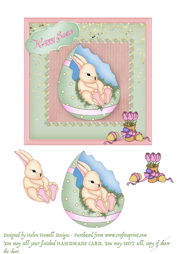 Easter Bunny - Topper - CUP948423_37881 | Craftsuprint