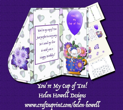 Youre My Cup of Tea! Tear Drop Tri Fold Card - CUP989821_37881 ...