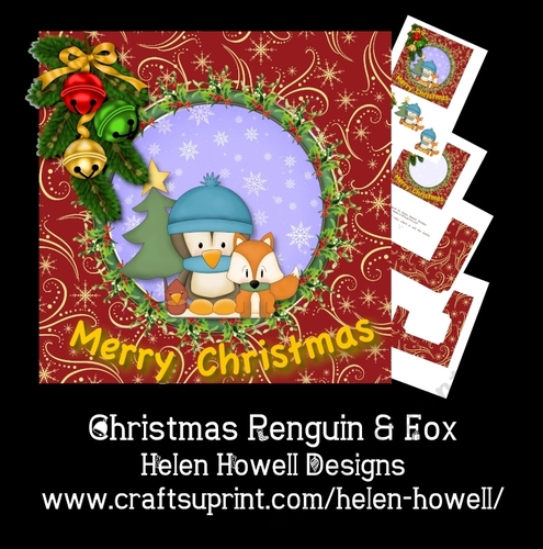 Christmas Penguin & Fox - CUP992546_37881 | Craftsuprint