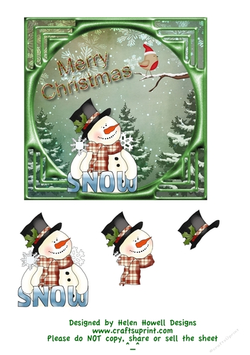 SNOW, SNOW, SNOW! - Topper - CUP993539_37881 | Craftsuprint