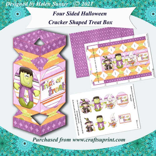 Four Sided Cracker Shaped Halloween Treat Box - CUP1125666_92133 ...
