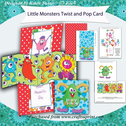 Little Monsters Twist and Pop Birthday Card - CUP1301828_92133 ...