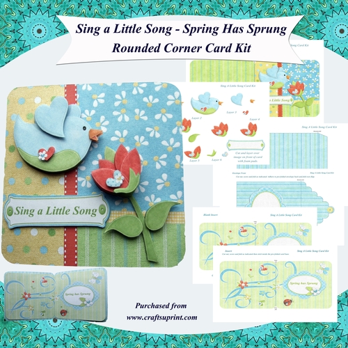 Sing A Little Song Spring Has Sprung Rounded Corner Card Kit with ...