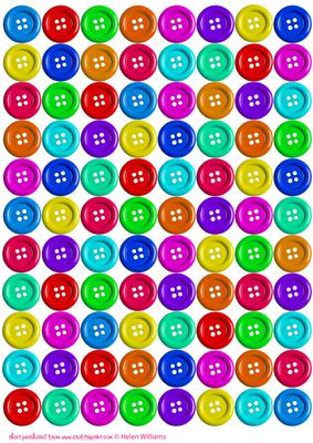 Multi-coloured Buttons Backing Paper - CUP156010_443 | Craftsuprint