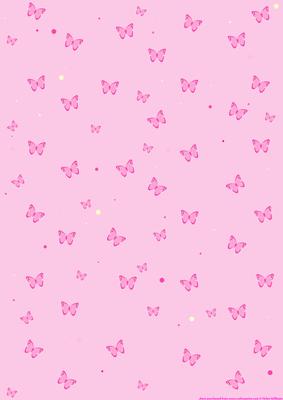 Pretty in Pinks on Pink Butterfly Paper - CUP175945_443 | Craftsuprint