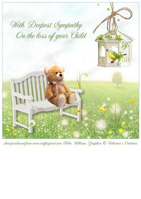 Deepest Sympathy Teddy Loss of a Child Topper - CUP312579_443 ...