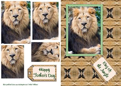 Lion Father's Day / King of the Jungle Card Front - CUP67069_443 ...