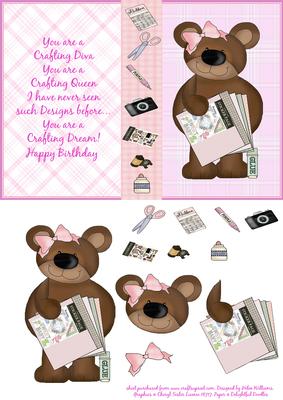 Crafting Diva Birthday Step by Step - CUP74756_443 | Craftsuprint